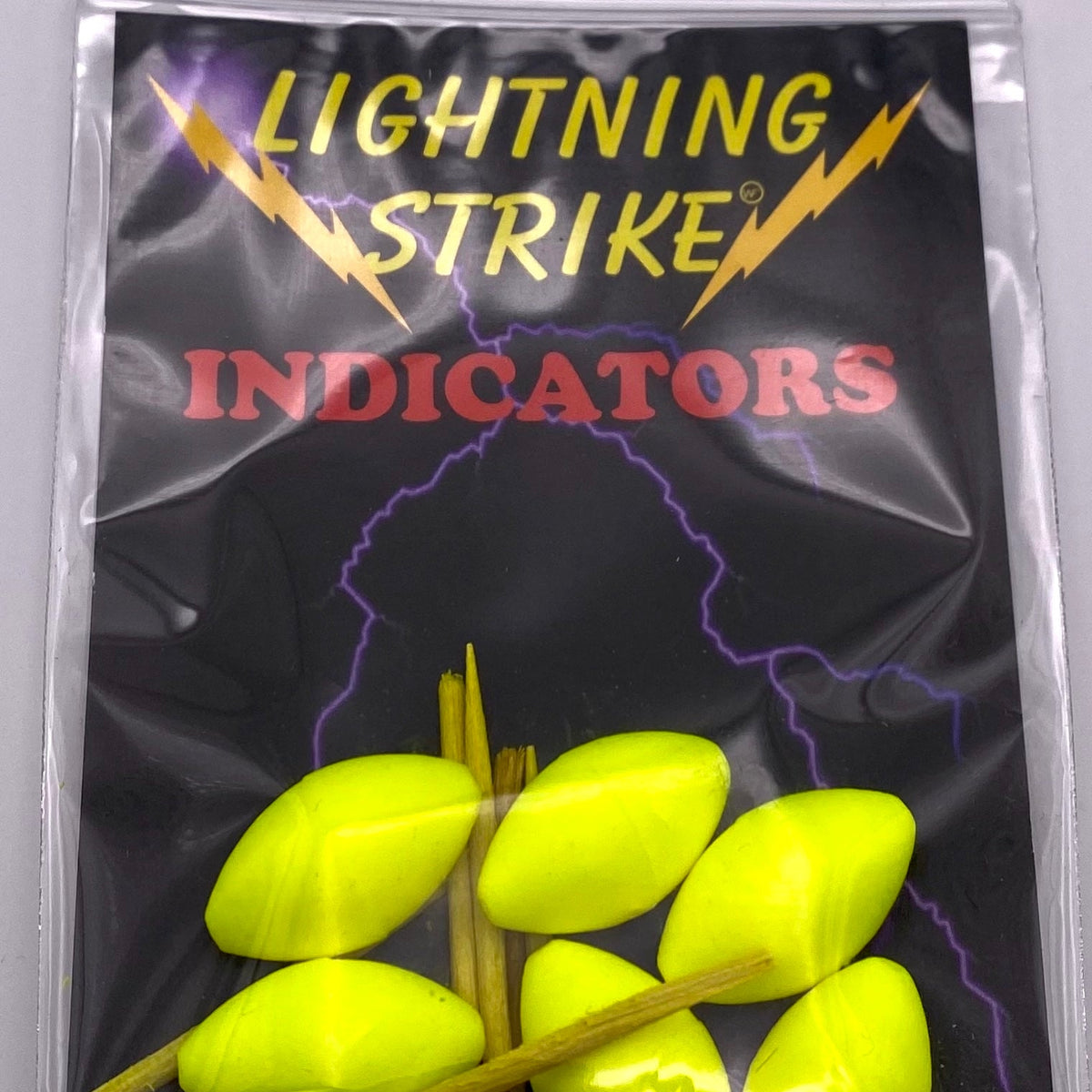 Lightning Strike Fl Yellow Football Indicators w/ Pegs – Dakota Angler & Outfitter