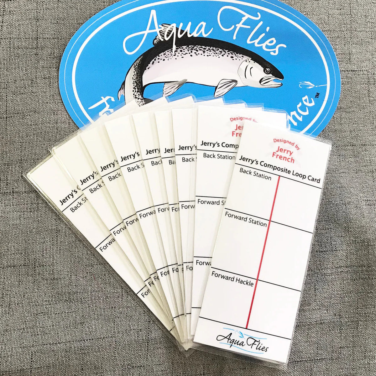 Aqua Flies Jerry French Composite Loop Card – Dakota Angler & Outfitter