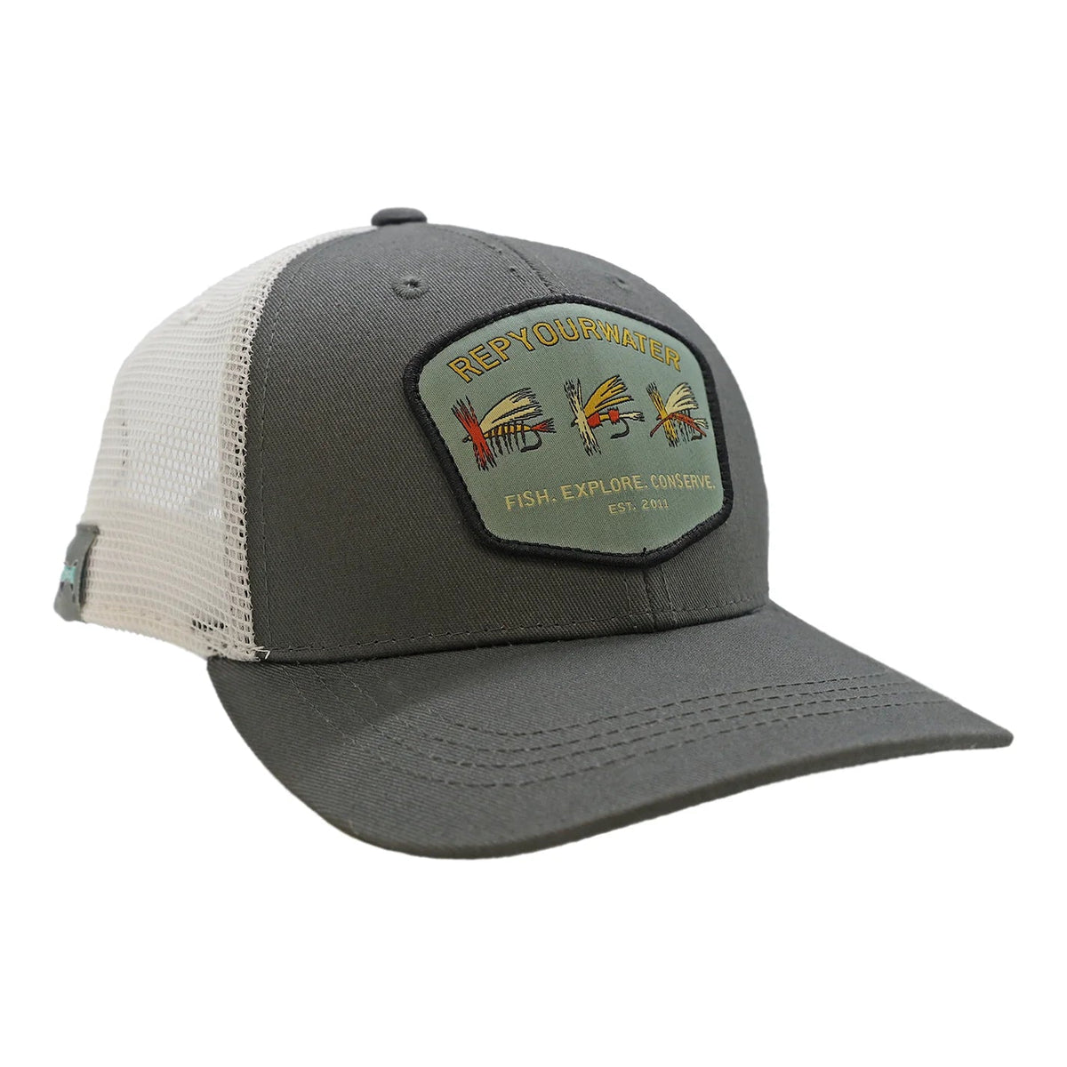 Rep Your Water Retro Flies Badge Hat – Dakota Angler & Outfitter
