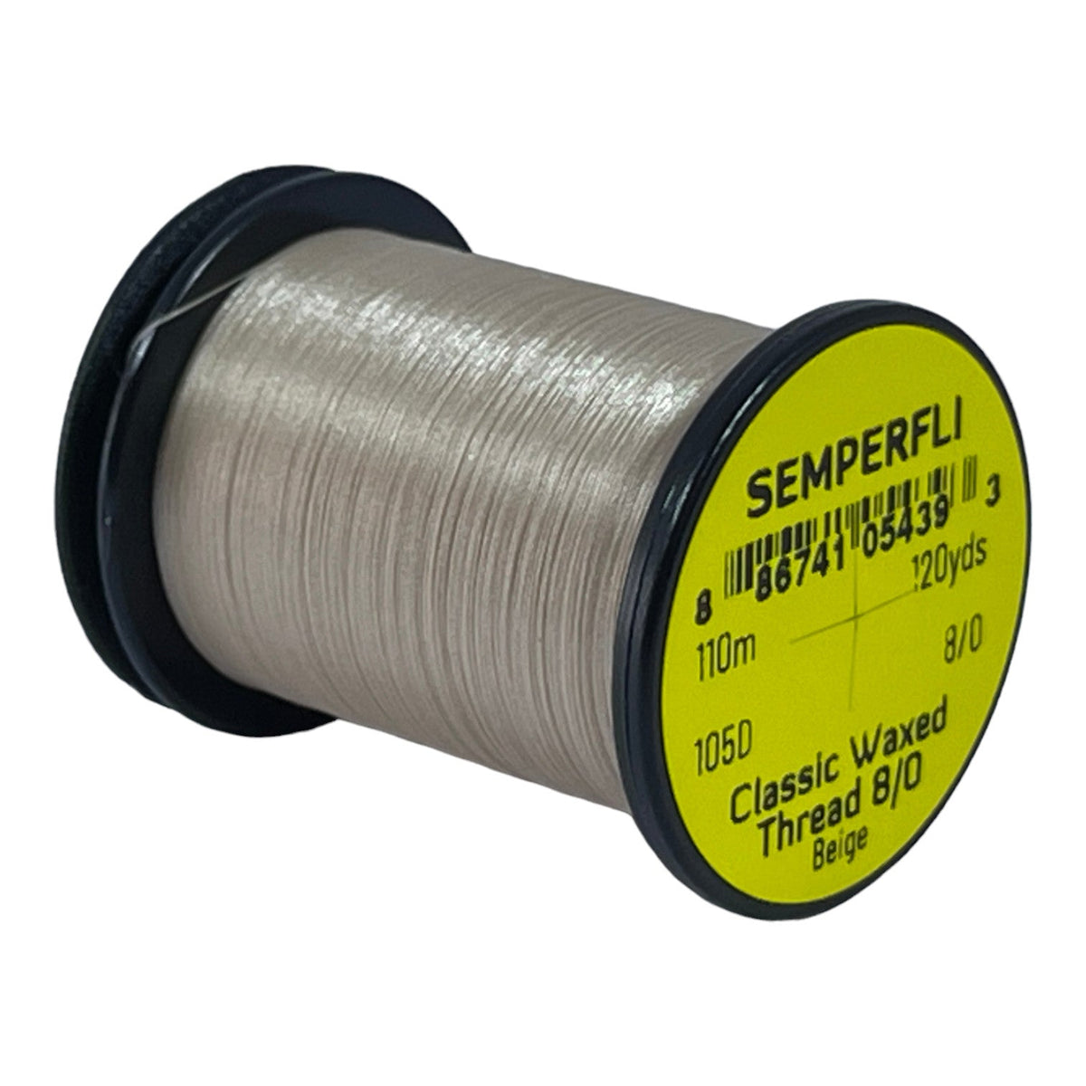 Semperfli Classic Waxed Thread 8/0 110m (120 Yards) Beige – Dakota ...