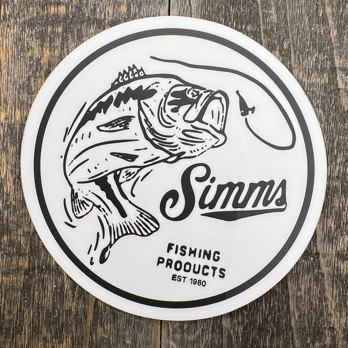 Simms Nostalgic Bass Sticker – Dakota Angler & Outfitter