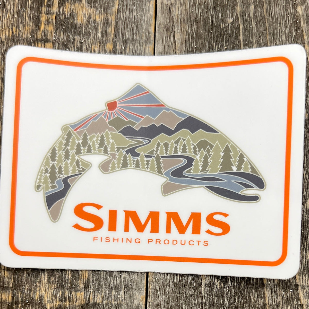 Simms Troutscape Sticker – Dakota Angler & Outfitter