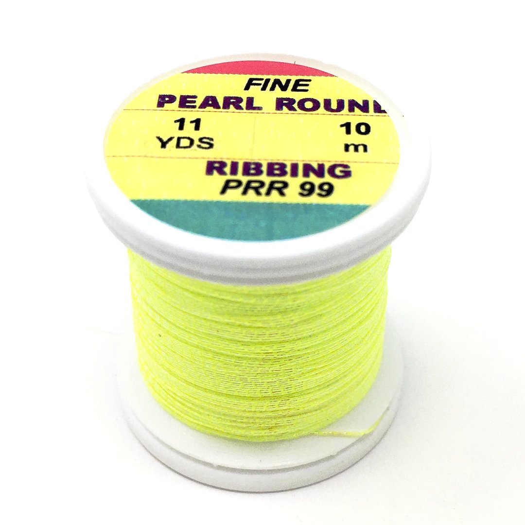 Hends Pearl Round Ribbing Tinsel- 11 Yard Spool – Dakota Angler & Outfitter