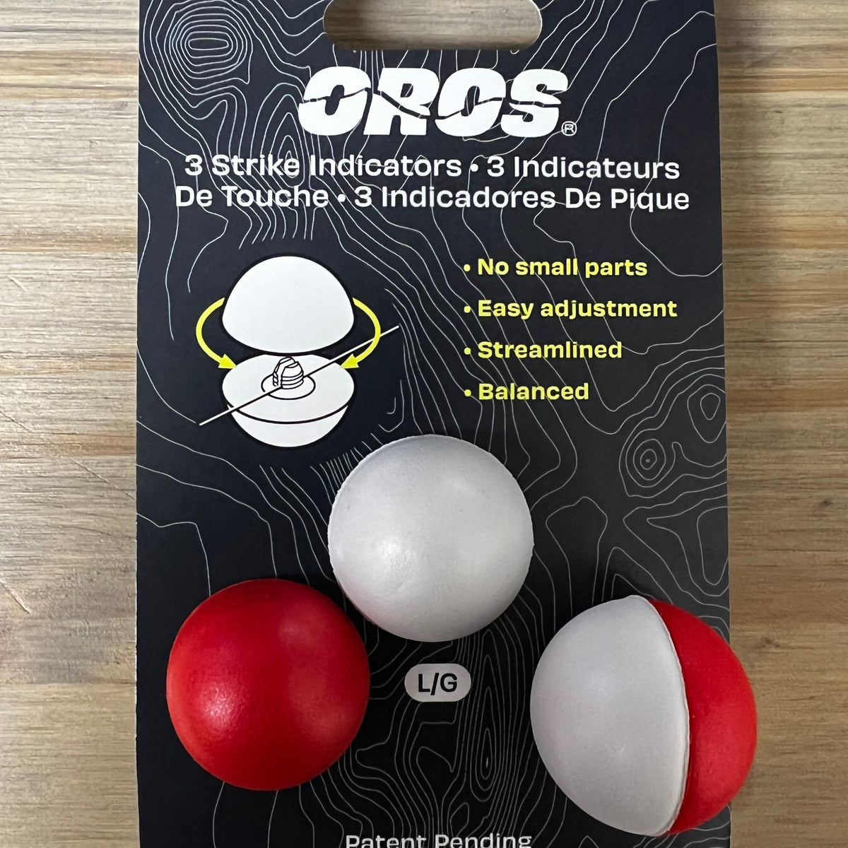 Oros Strike Indicator 3-pack Red & White Large – Dakota Angler & Outfitter
