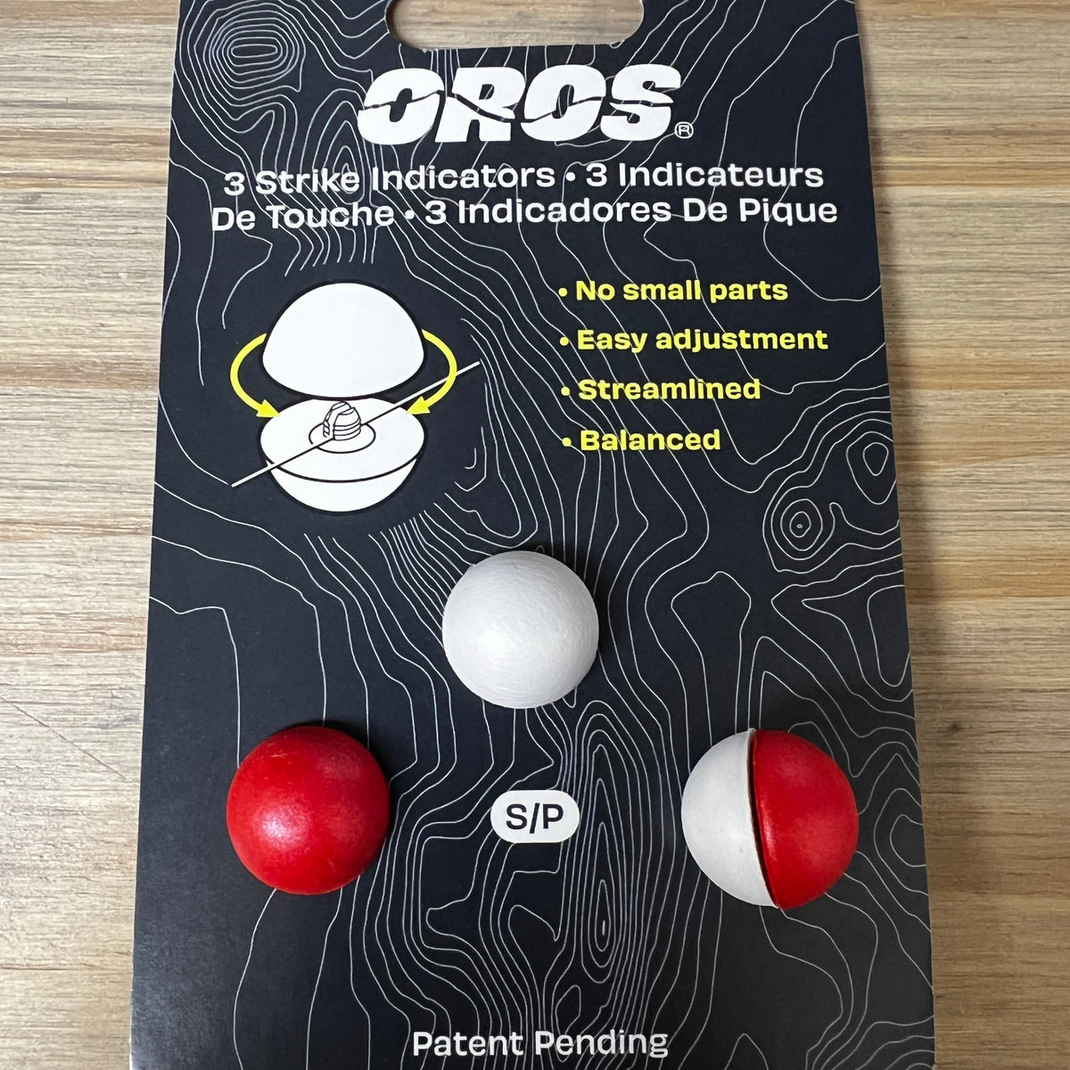 Oros Strike Indicator 3-pack Red & White Small – Dakota Angler & Outfitter